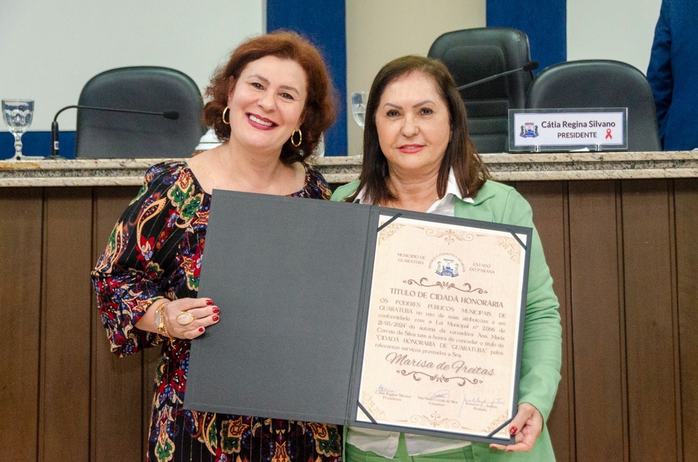 Juíza Marisa de Freitas é Cidadã Honorária de Guaratuba